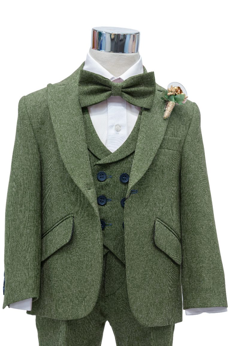 AC-1G-66 Light Sage Green suit for boys - BijanKids