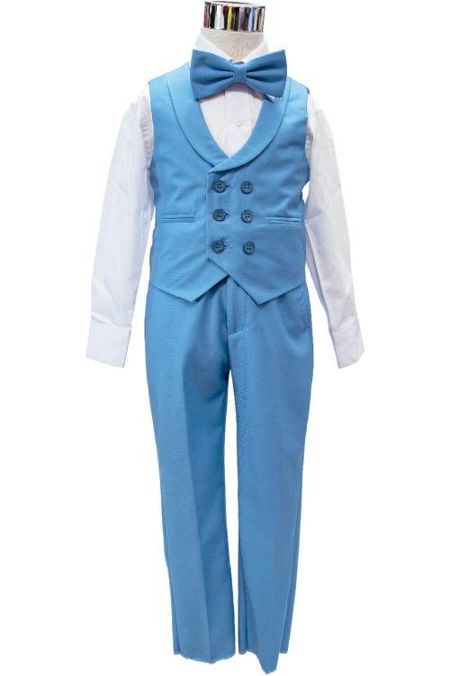 PRS-300-15E Boy’s Soft Cerulean Blue Suit – BijanKids